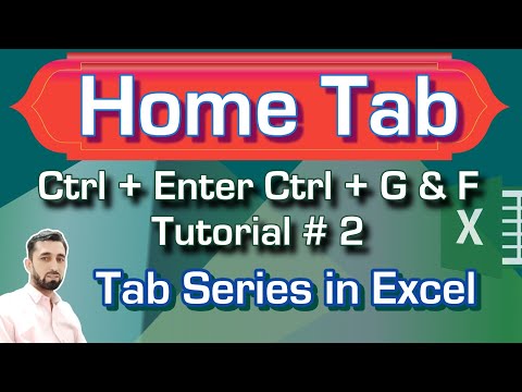 Ctrl Enter and Ctrl G function in excel | Excel Tab Series Tutorial #2 ...
