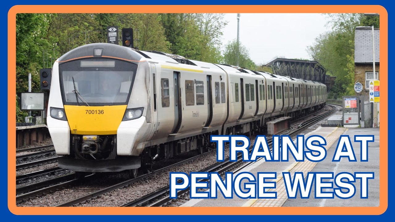 TRAINS at PENGE WEST railway station - YouTube