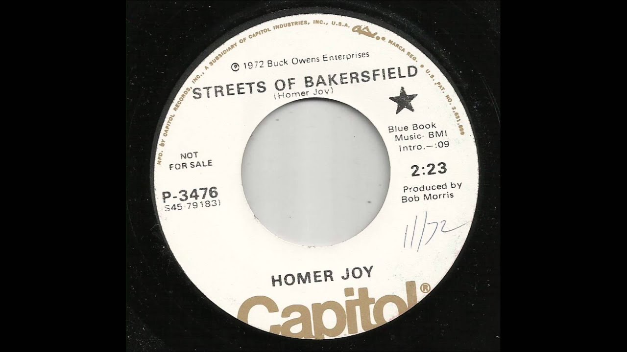 Streets of Bakersfield by Homer Joy - Samples, Covers and Remixes ...