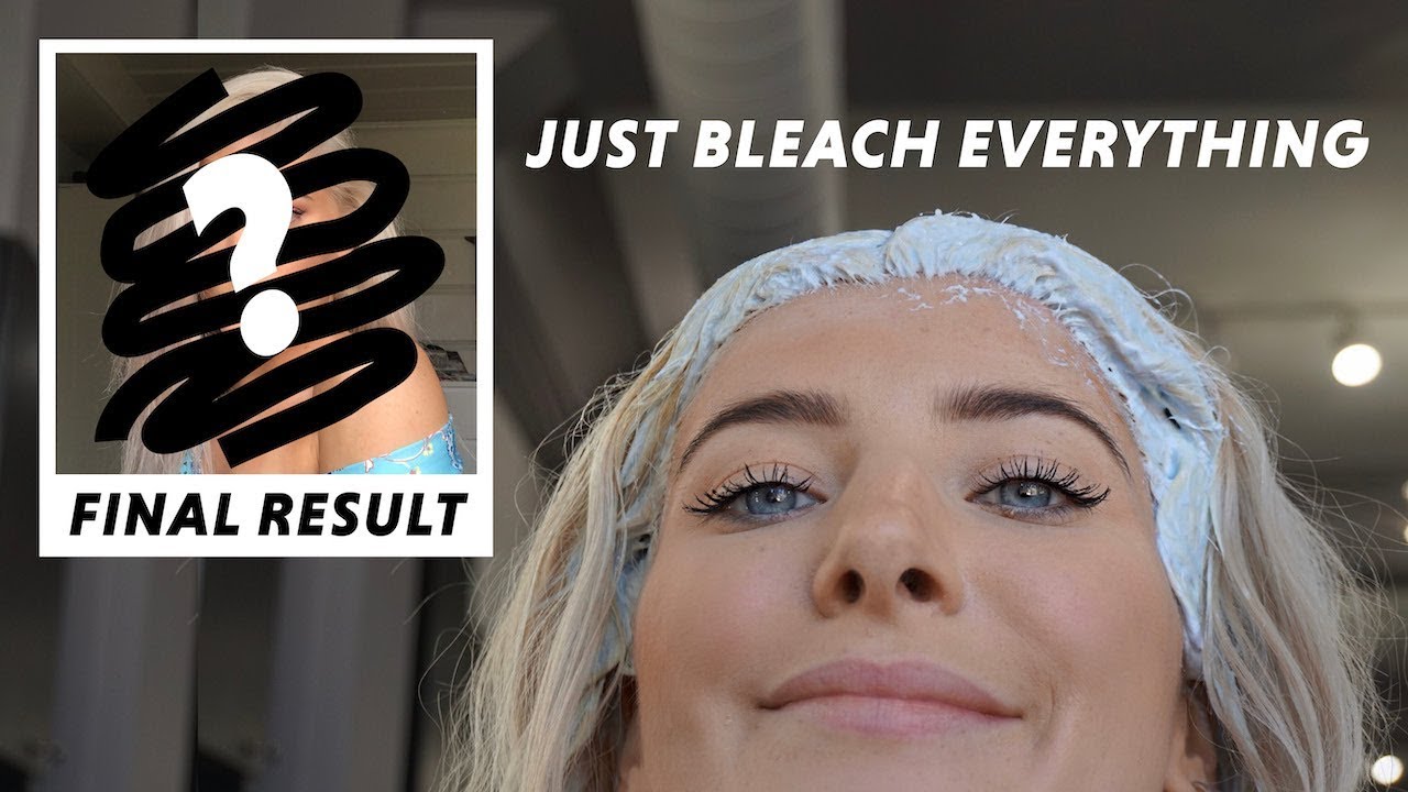 Bleaching My Entire Head ICY Platinum WHITE 💎 Hair Transformation - YouTube