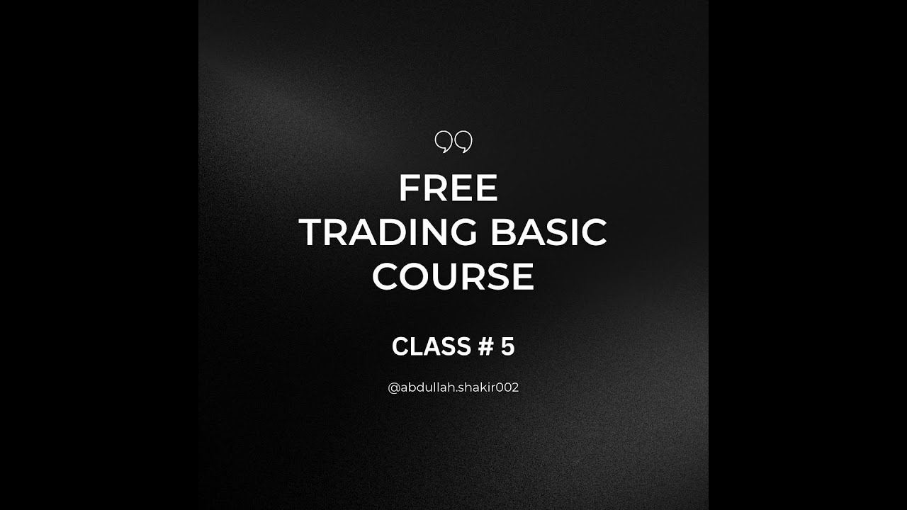 #5, FREE TRADING BASIC COURSE ||| "How to become a trader in 100 days ...
