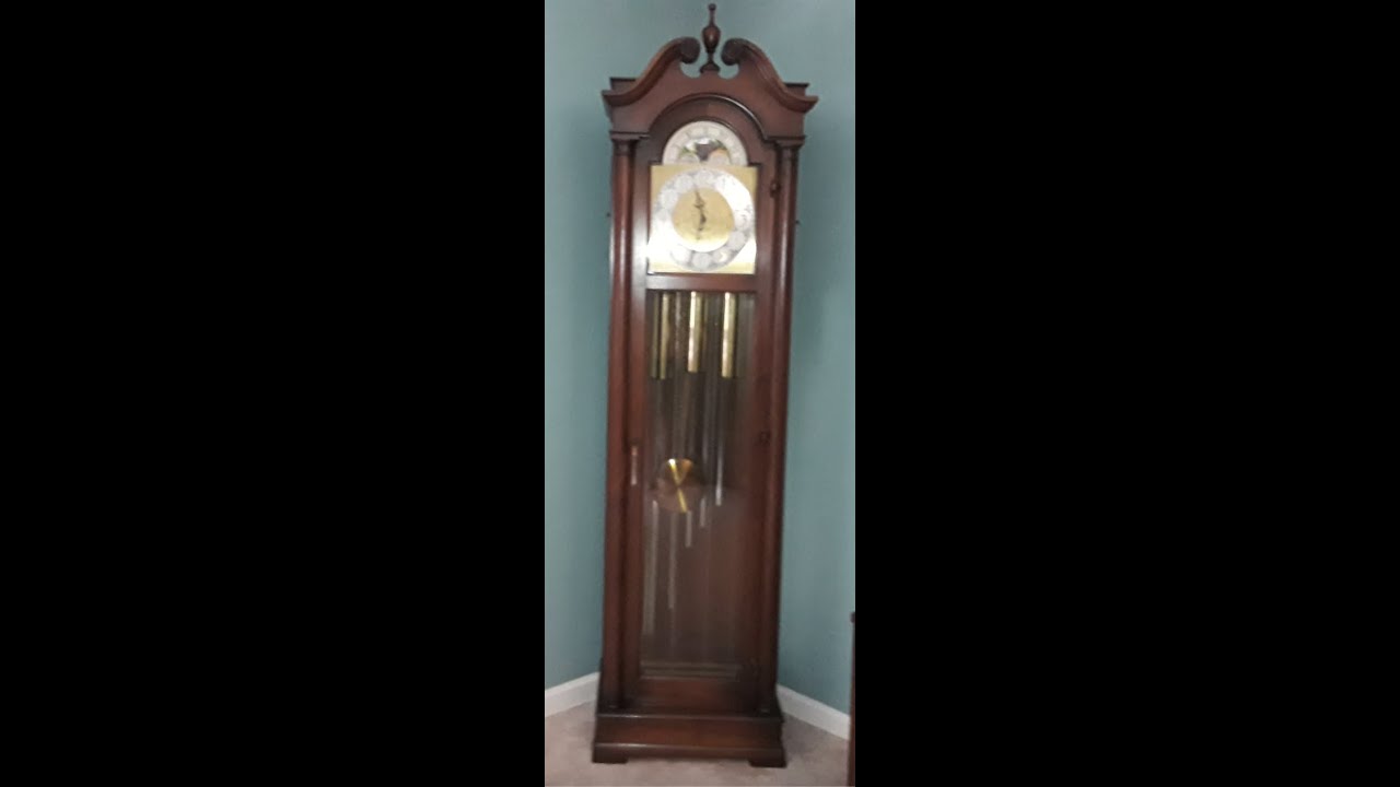 Rare 1980's Colonial 5 tube Grandfather Clock - YouTube