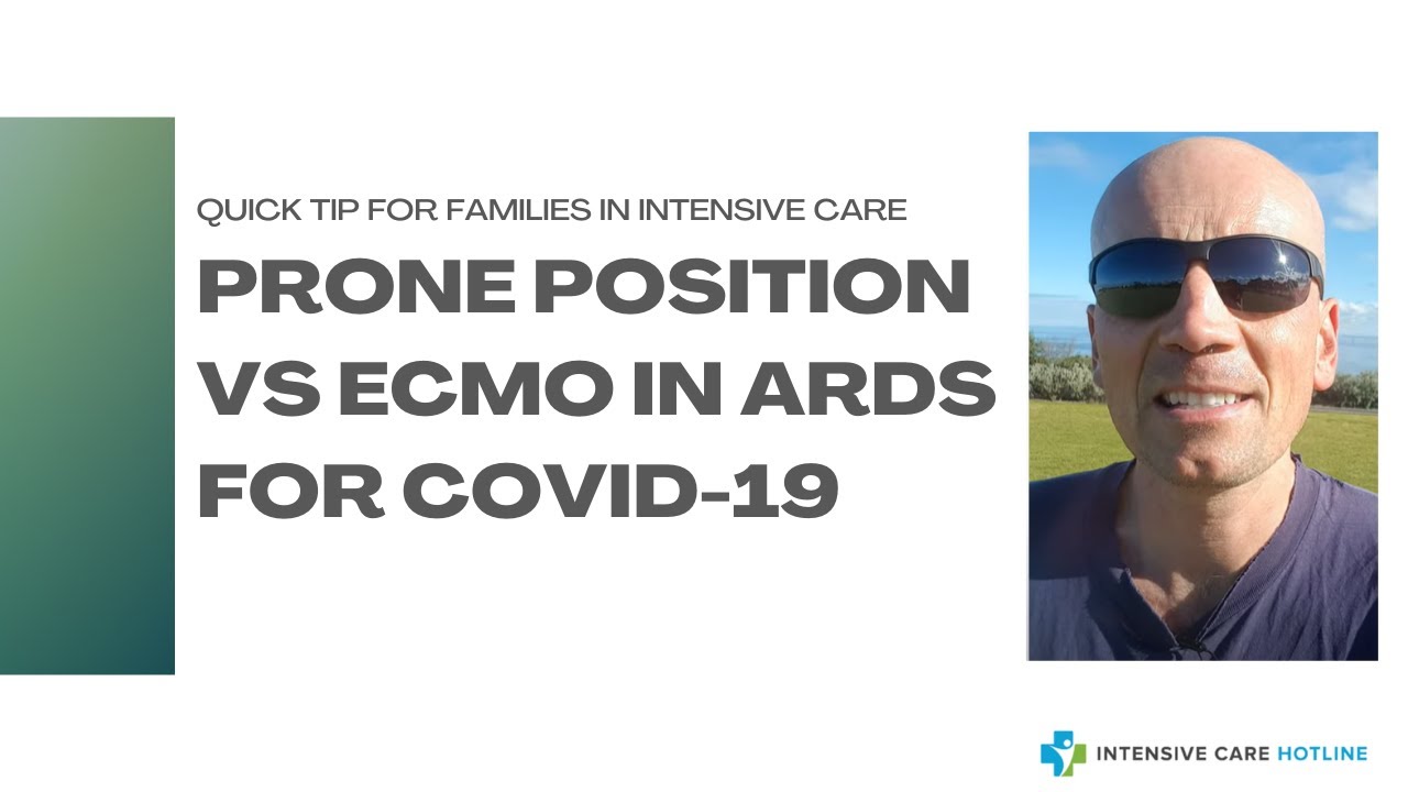 Quick tip for families in ICU: Prone position vs ECMO in ARDS for COVID ...