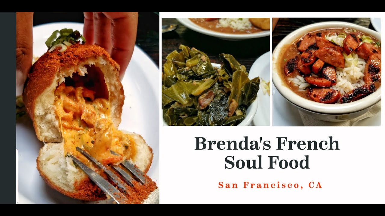 Stuffing my Face at Brenda's French Soul Food - San Francisco - YouTube