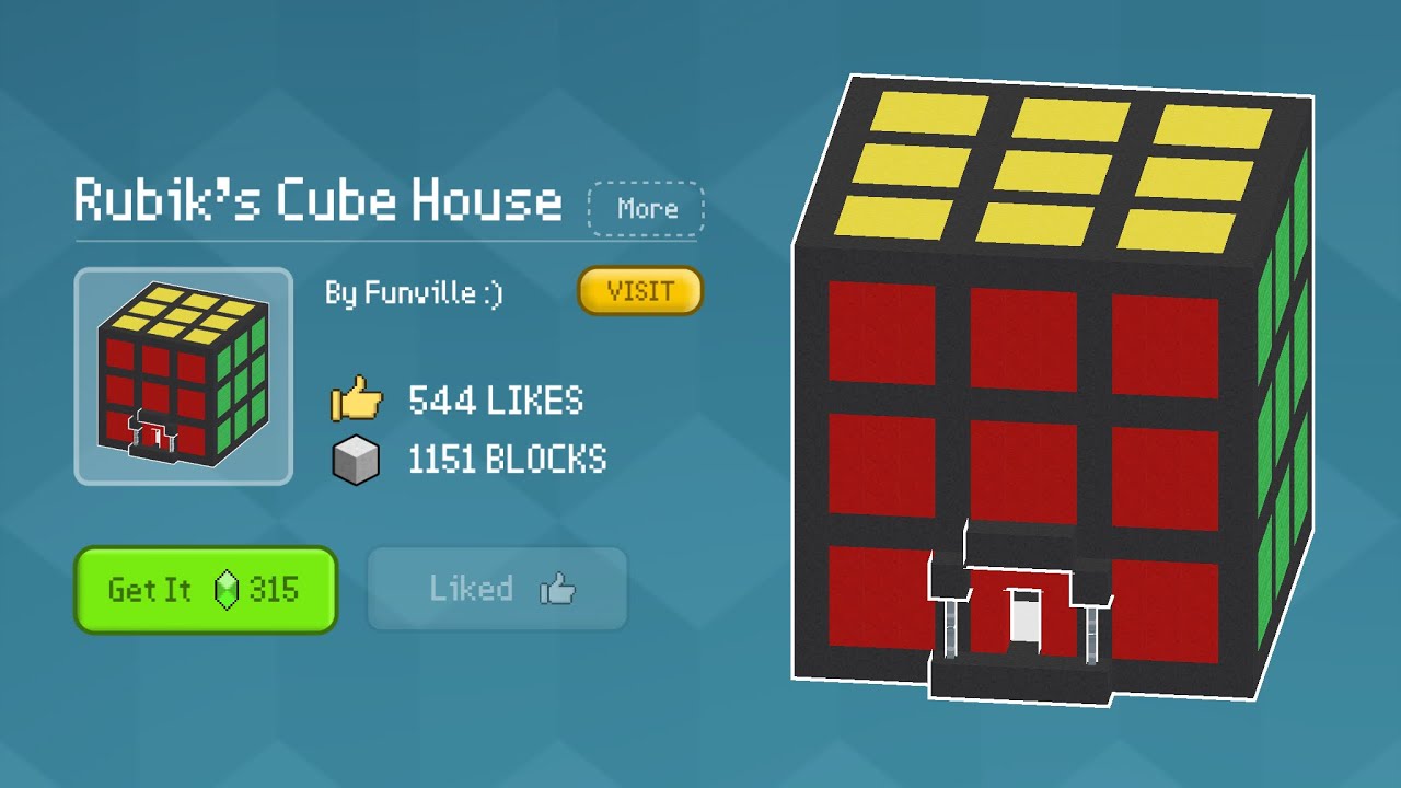Block Craft 3D: Crafting Game #45 | Rubik’s Cube House - YouTube