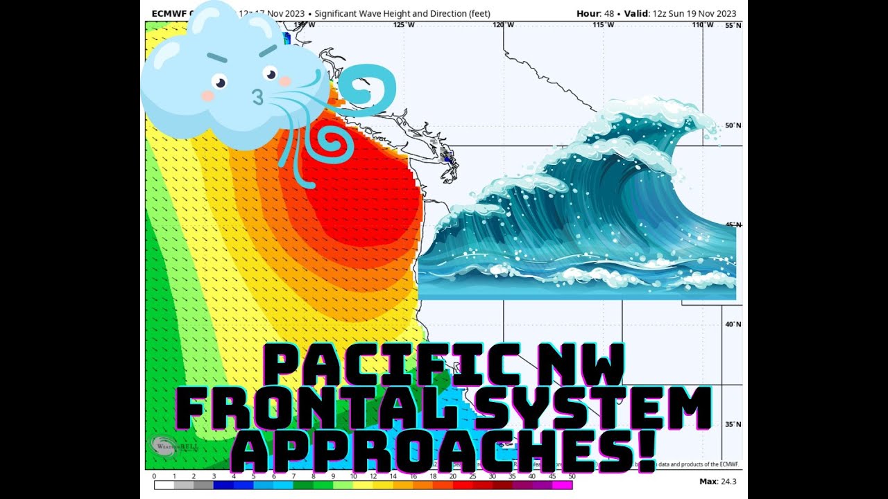 Pacific NW Weather: Frontal System, Mountain snow, Wind! - YouTube
