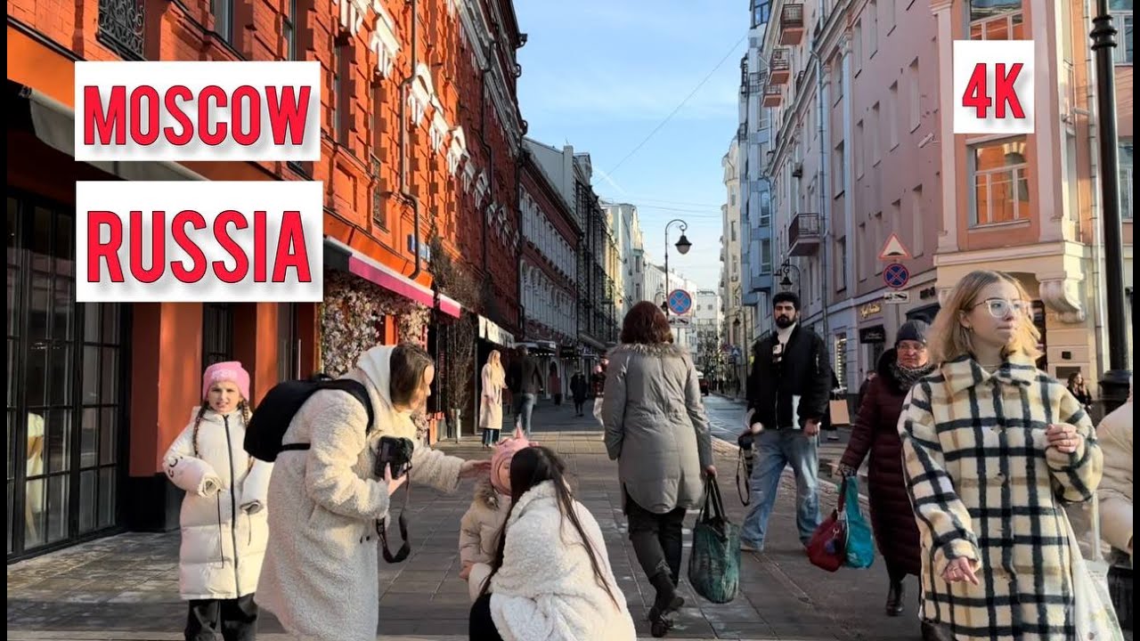 ️ 4k Winter in Moscow - Moscow Walk In City Center - Russia Walking ...