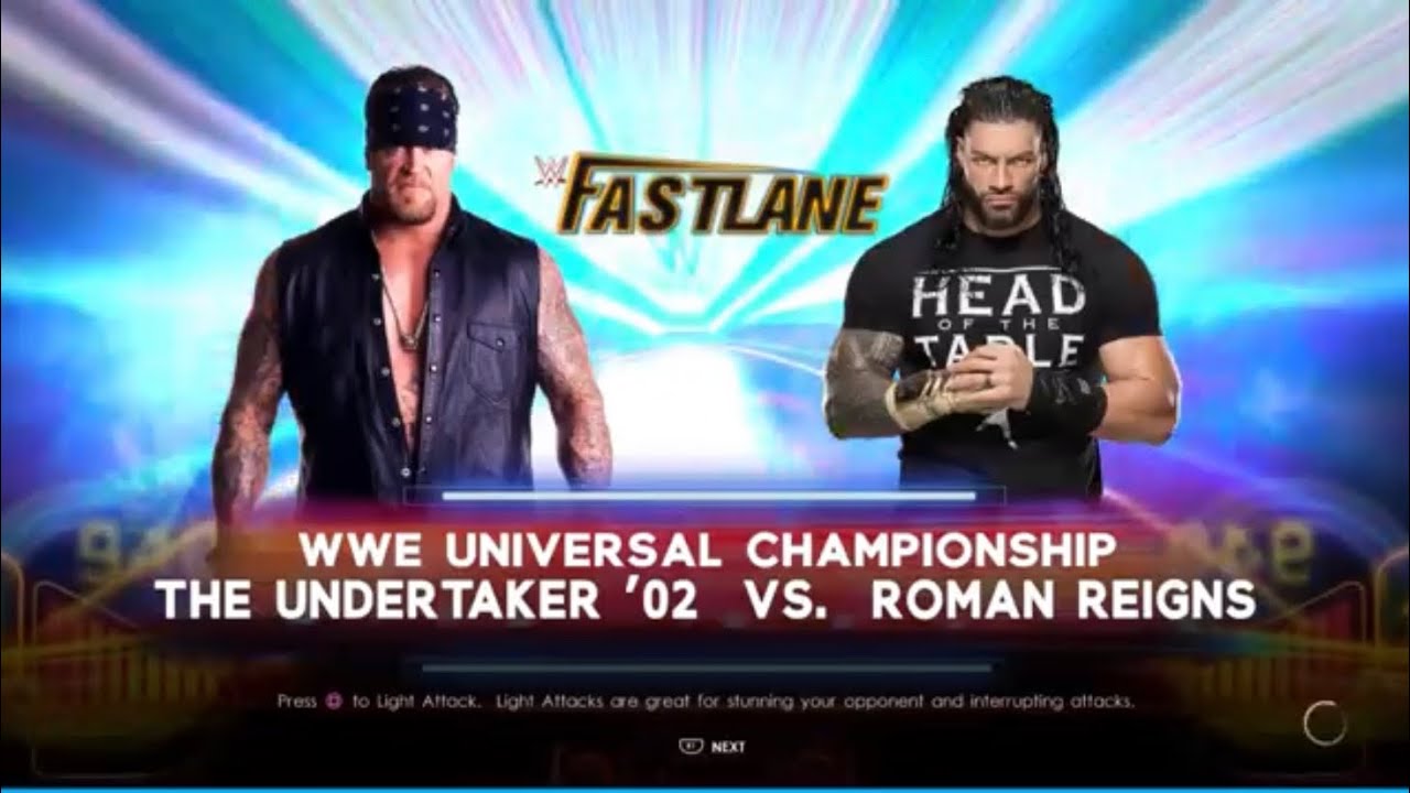 WWE 2K22 Undertaker vs Roman Reigns - YouTube