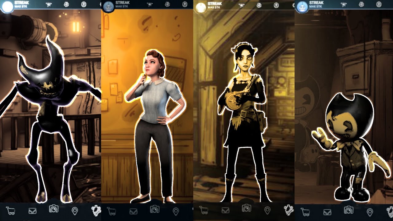 Bendy and the Ink Machine Dark Revival Characters Workshop Animations ...