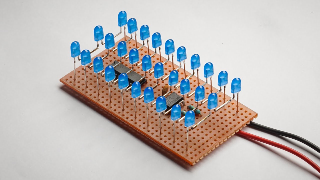 9-12V LED Chaser Electronic Project - YouTube
