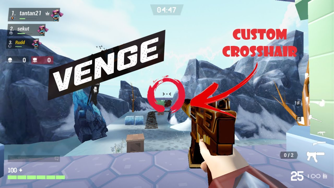 How to get a Custom Crosshair In Venge.io ~ Rudd - YouTube