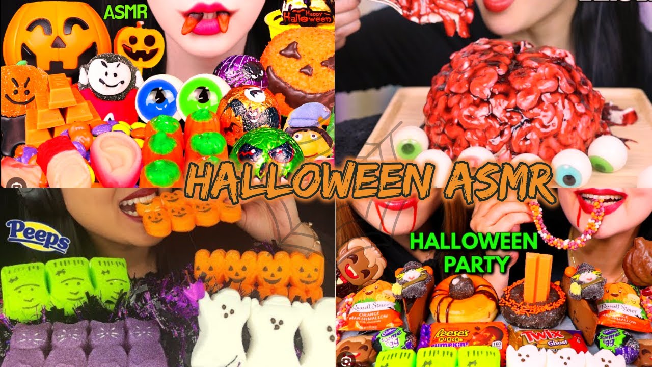 ASMR HALLOWEEN eating compilation 🎃 - YouTube