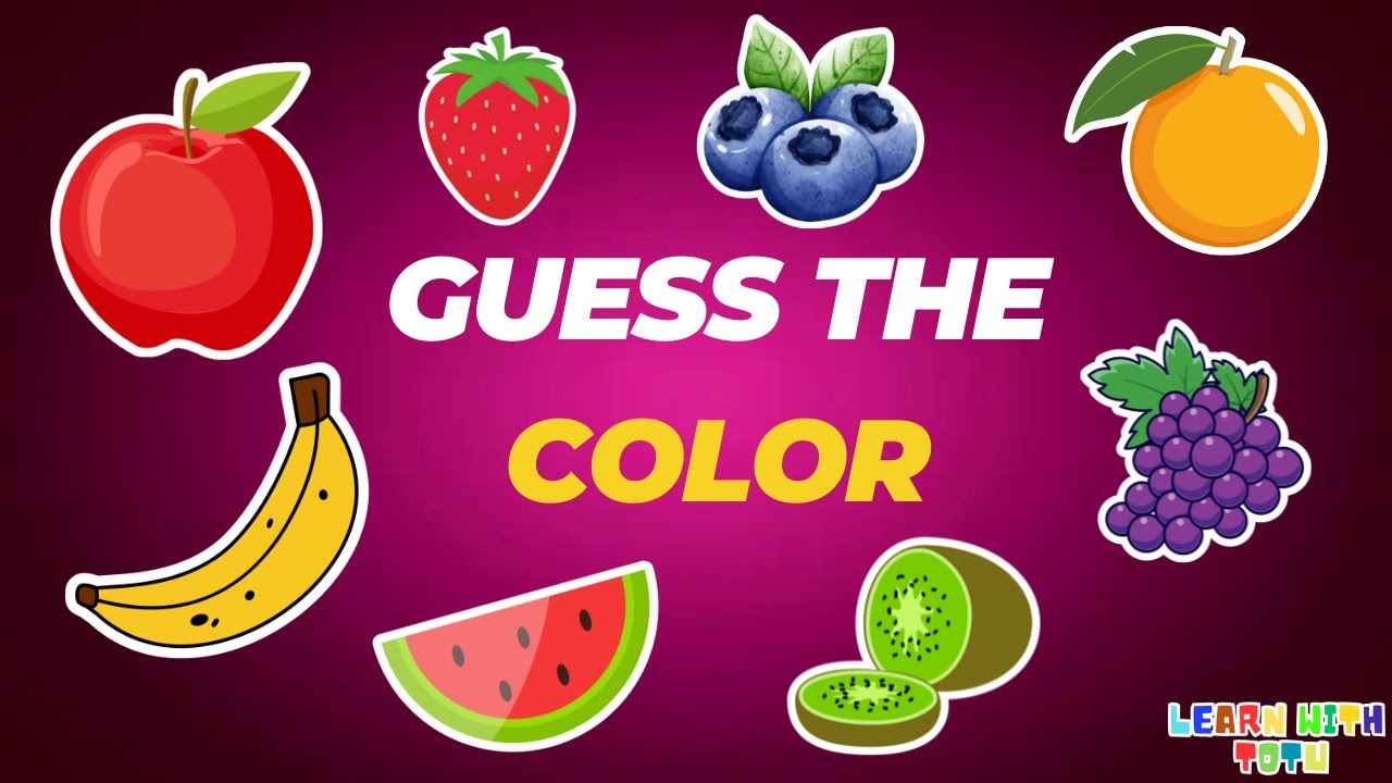 Fruits and colors: a fun way to learn for babies - YouTube