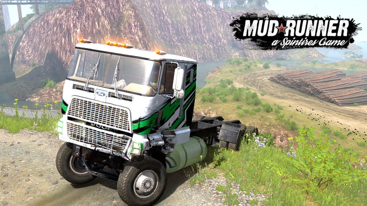 Spintires MudRunner: Dump Truck Driving On The Most Dangerous High Mountain Road - YouTube