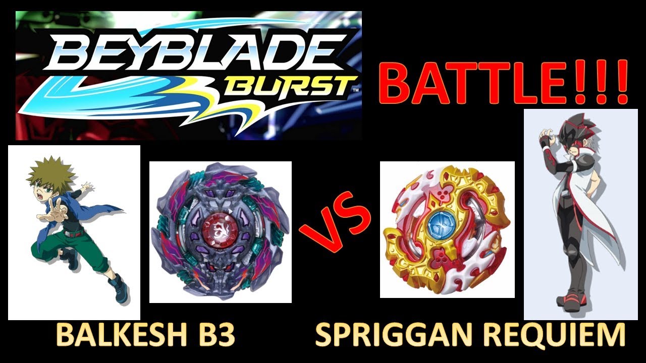BEYBLADE BATTLE: BALKESH B3 HASBRO OR ARC BAHAMUT VS SPRIGGAN REQUIEM ...