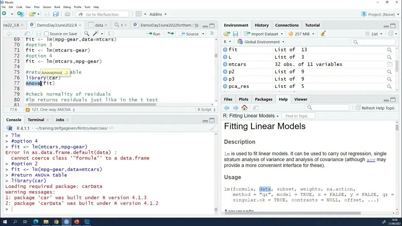 R introduction: How to create an ANOVA table by VIB Bioinformatics Core - YouTube