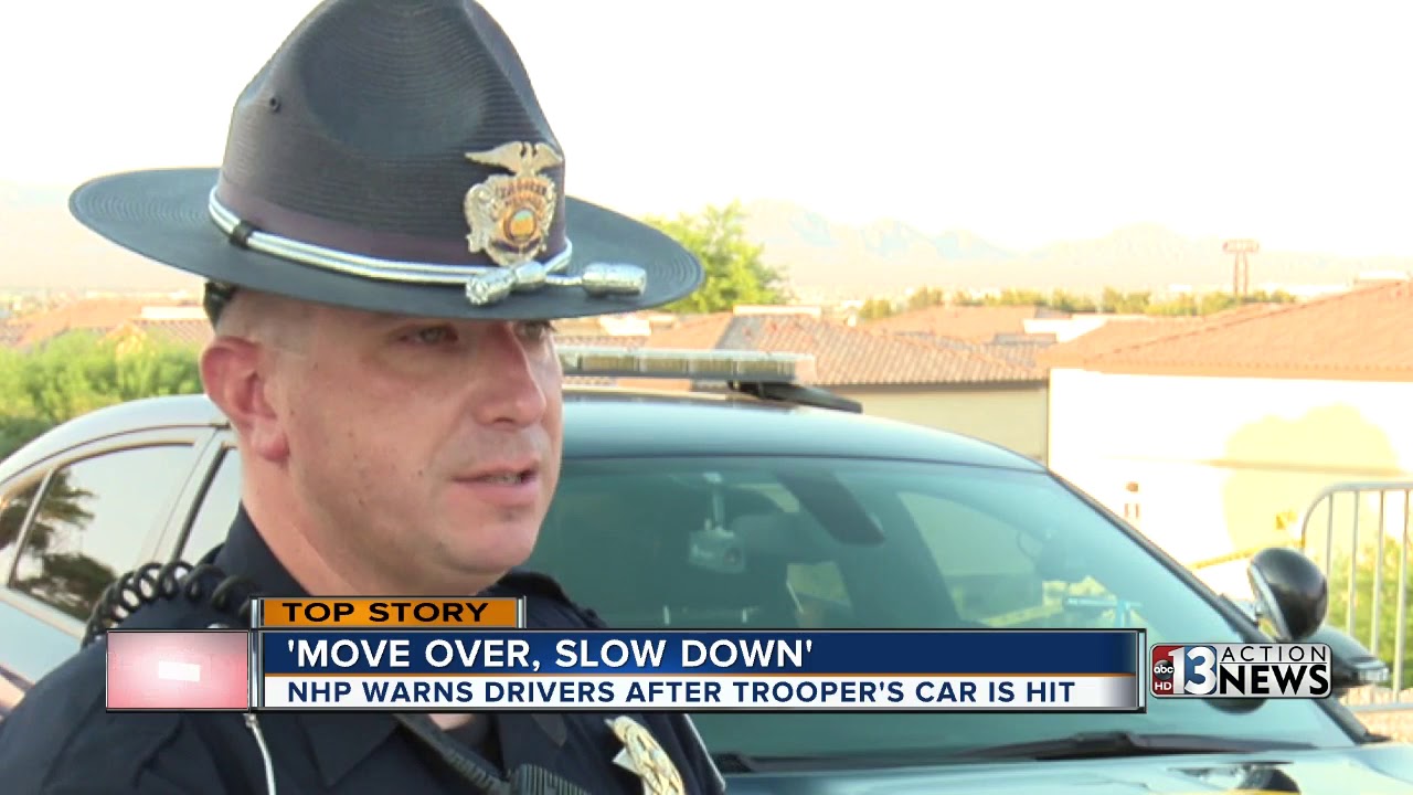 UPDATE: Nevada Highway Patrol highlights move over law after releasing dramatic video - YouTube