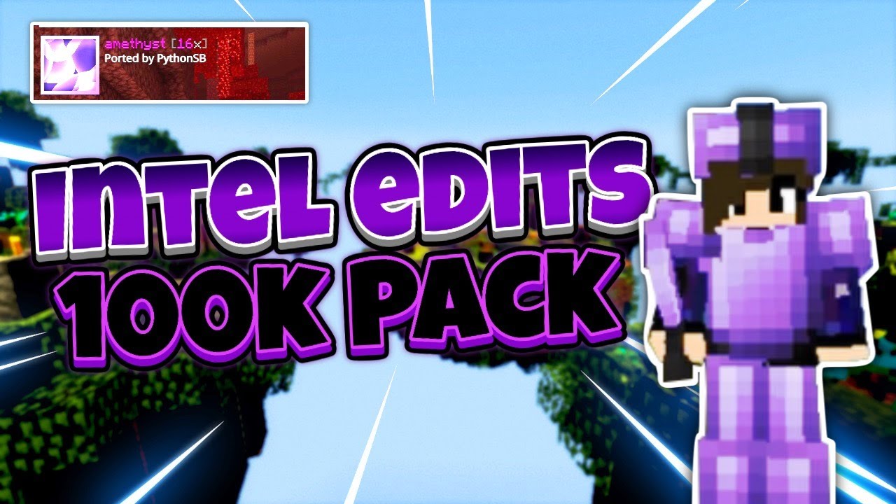 Using Intel Edits 100k Texture Pack in Hive Skywars (Minecraft Bedrock ...