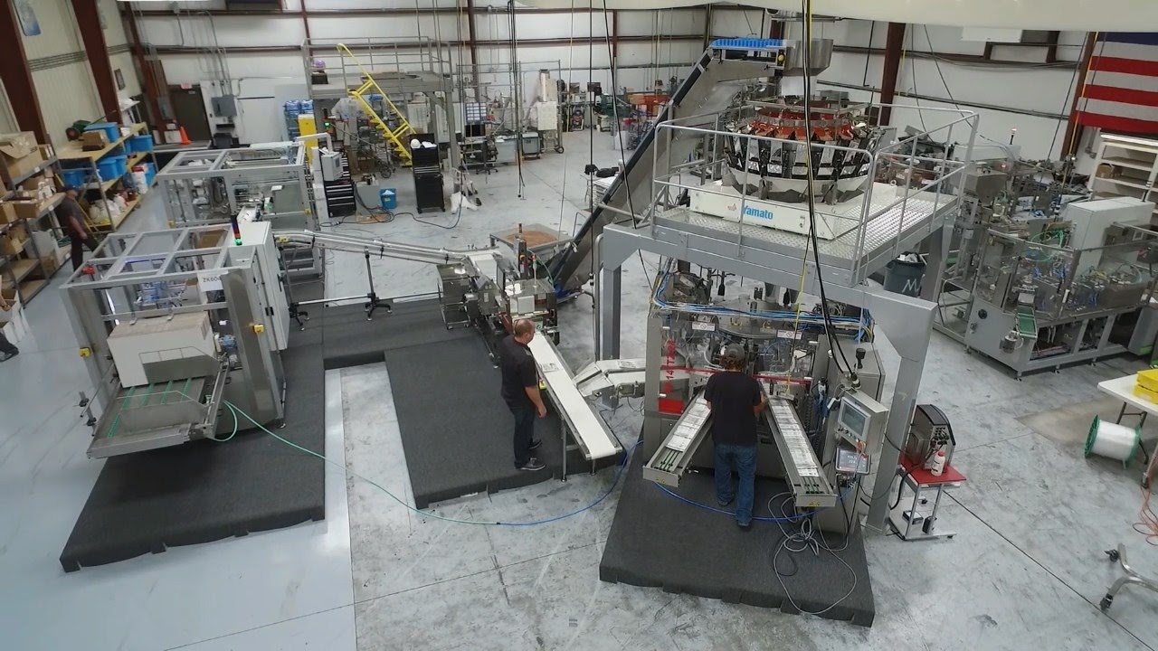 PSG LEE Duplex and RadPak Engineering Automatic Doy/ StandUp Pouch Line - YouTube