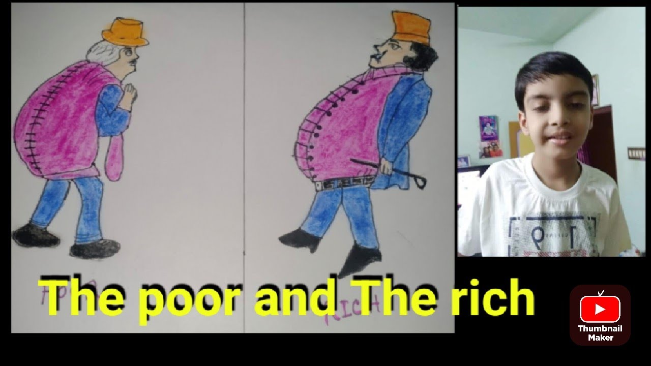 #The poor and The rich- How much difference#drawing #painting #artist # ...