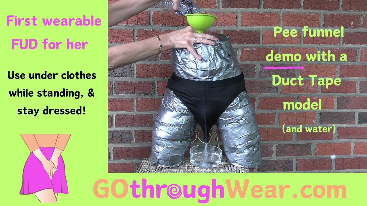 A demo with the first (and only) WEARABLE female urination device (FUD ...