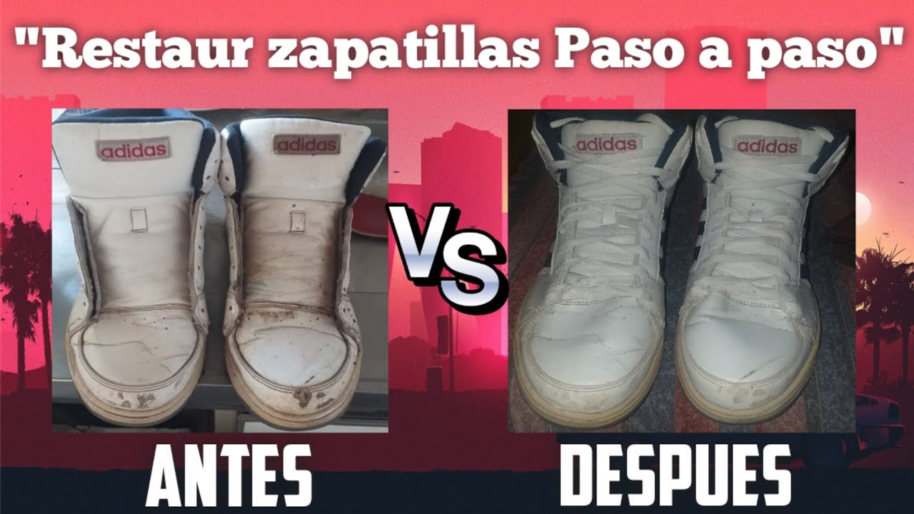 "Como restaurar un par de zapatillas usadas y rotas (Adidas Hoop W) de ...