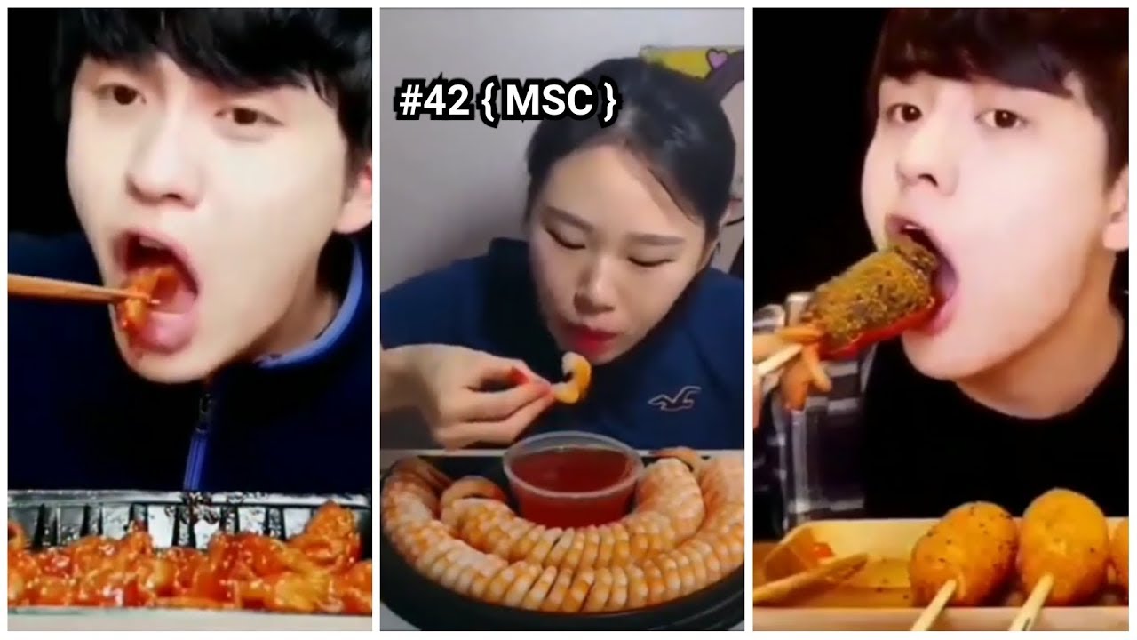 #42 || MUKBANG EATING SHOW COMPILATIONS || ASMR FOOD MSC - YouTube