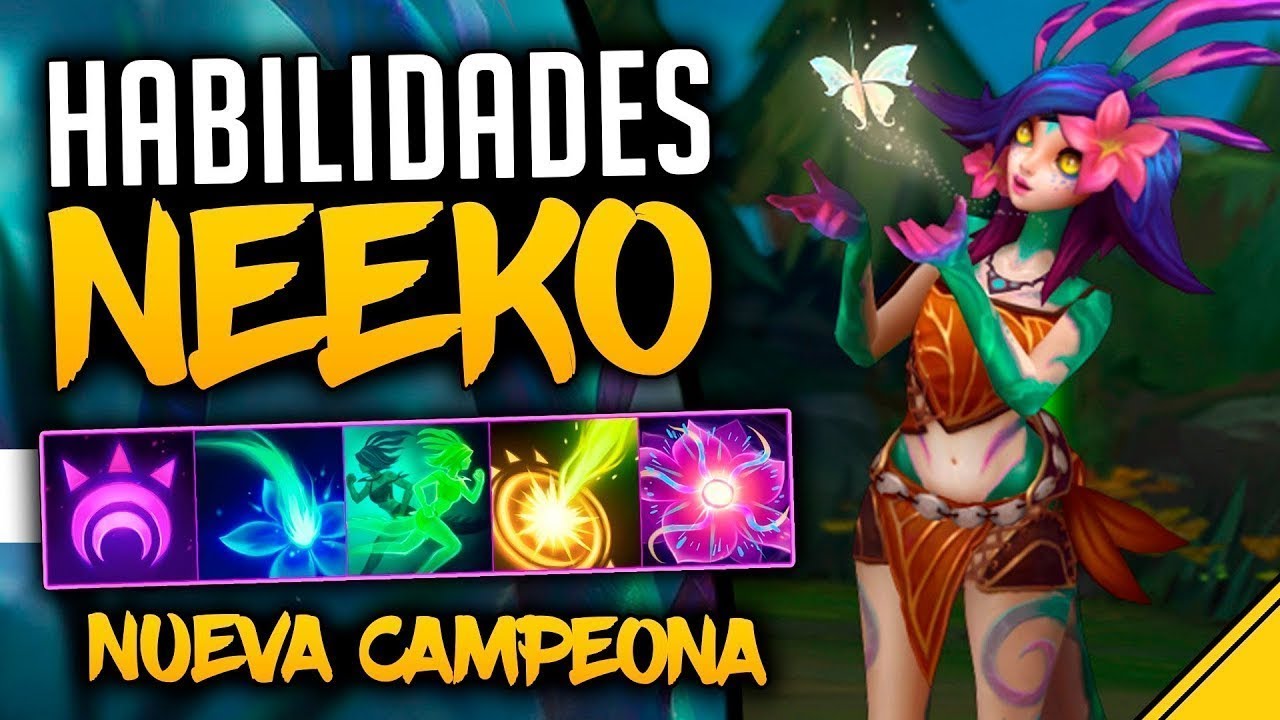 NEEKO GAMEPLAY PROBANDO HABILIDADES / MID / JG / SUPP / PBE - YouTube