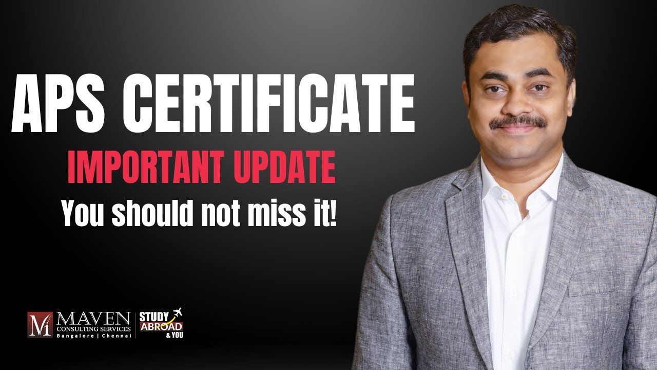 Latest Update on APS Certificate | Maven Consulting Services # ...