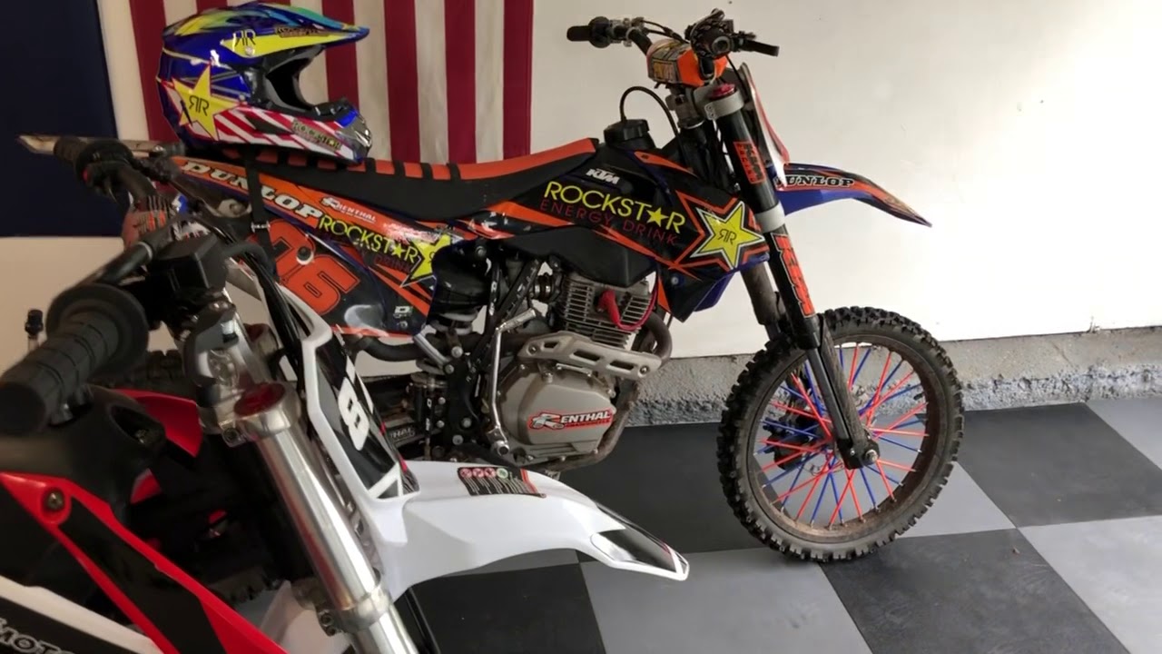 Xmoto 125 and SSR 150. Aka Honda clone and KTM clone. - YouTube