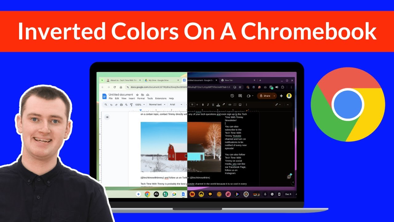 How To Invert Colors On A Chromebook - YouTube
