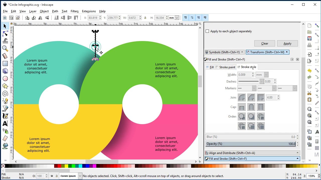 Circle Infographic Inkscape Tutorial - YouTube