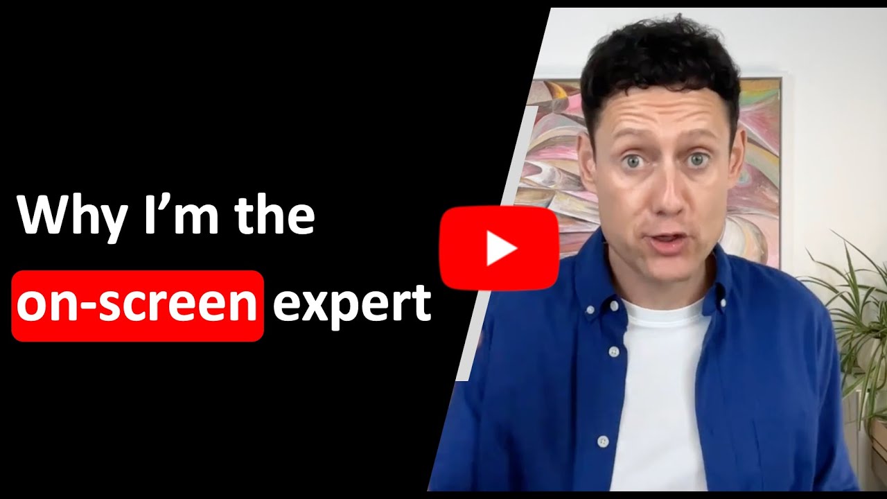 Why I'm the On-Screen Expert - YouTube