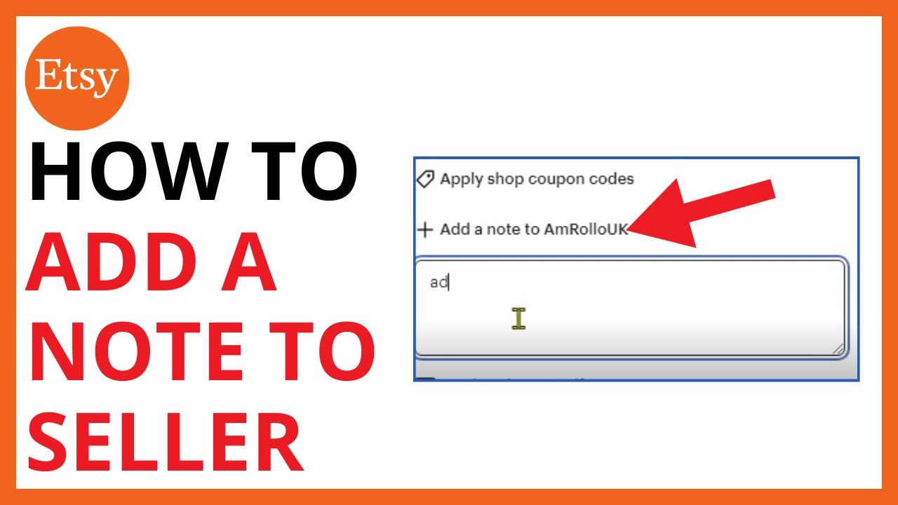 How to Add a Note to Seller on Etsy [QUICK & EASY] - YouTube
