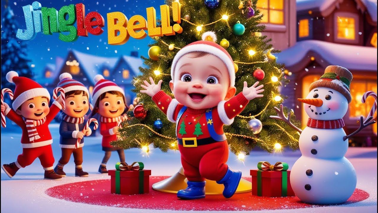 🎄Jingle bell song 2025 Christmas Dancing Bells - Fun Christmas Song for ...