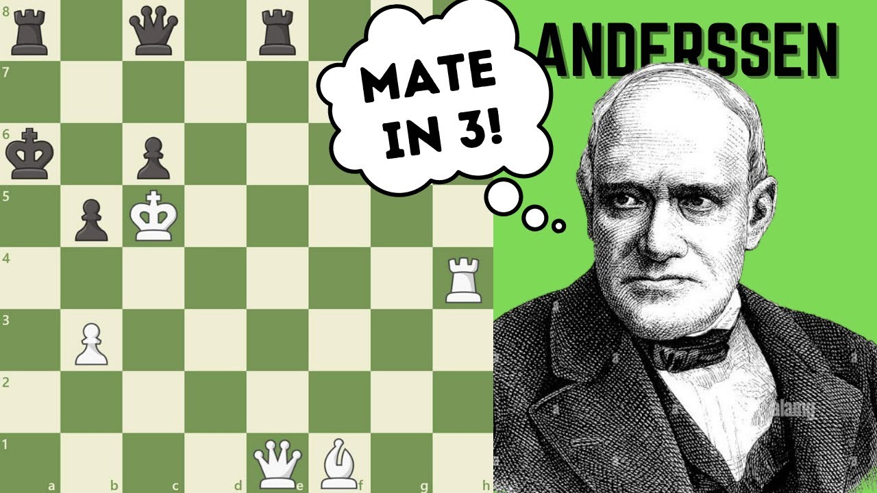 An Adolf Anderssen Puzzle | Chess Compositions - YouTube