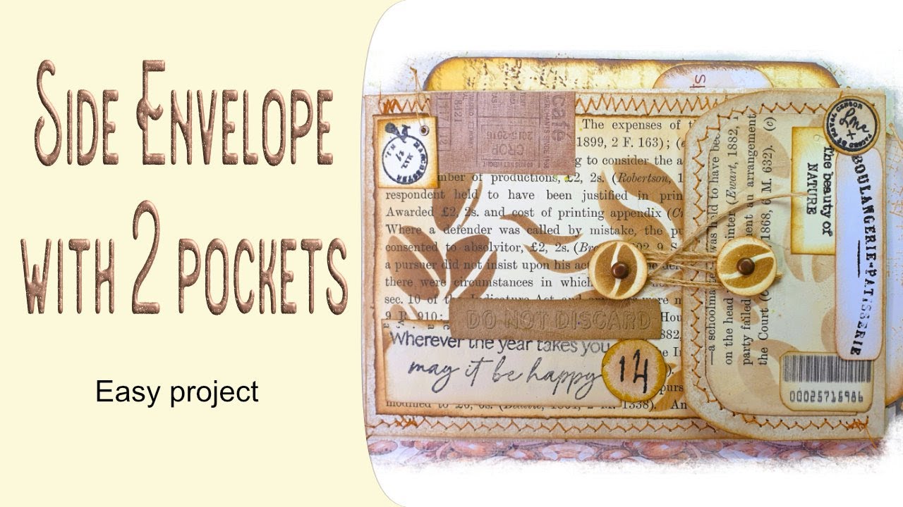 Side envelope with 2 pockets - YouTube