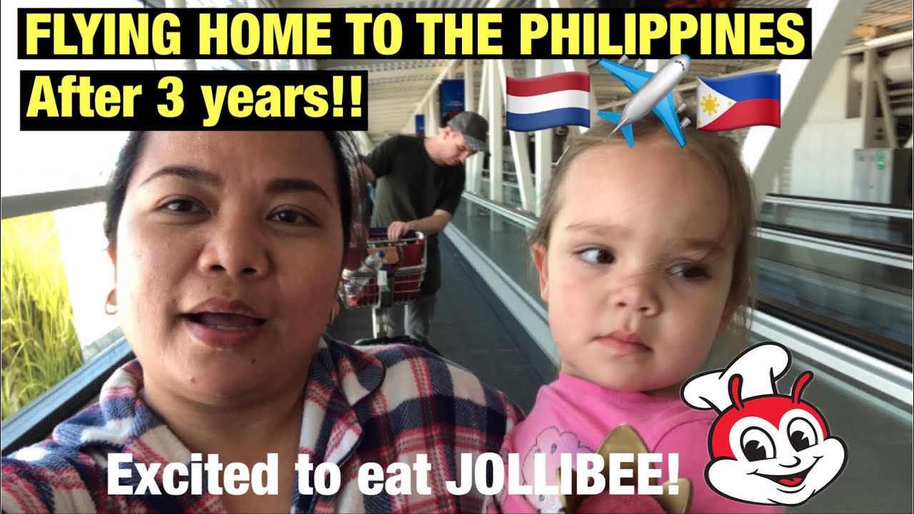 GOING HOME TO THE PHILIPPINES AFTER 3 YEARS! Excited for Jollibee ...