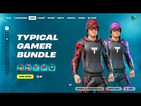 The TYPICAL GAMER ICON SKIN..!!