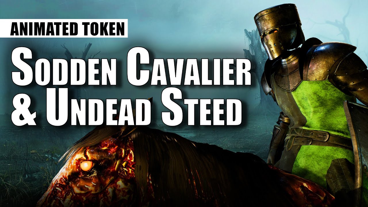 Sodden Cavalier & Undead Steed | Beneos DnD tabletop RPG Creature Token ...