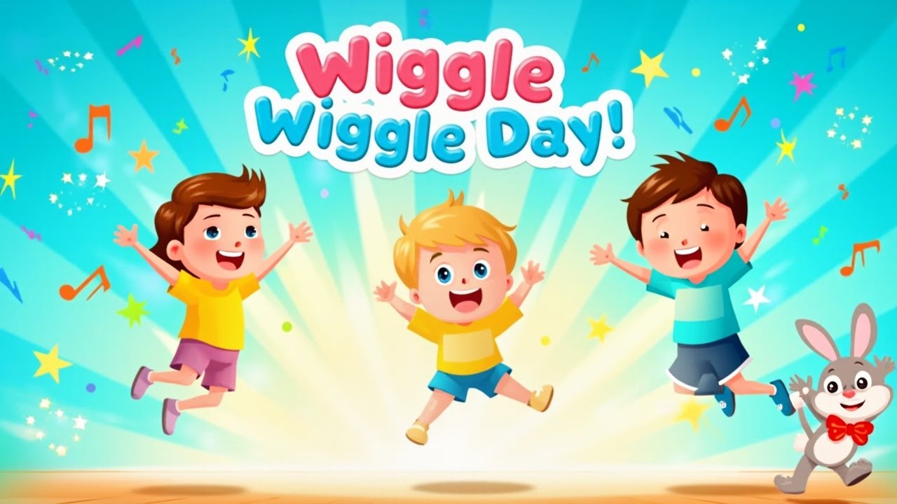 Wiggle Wiggle Day | Nursery rhymes and kids song. - YouTube