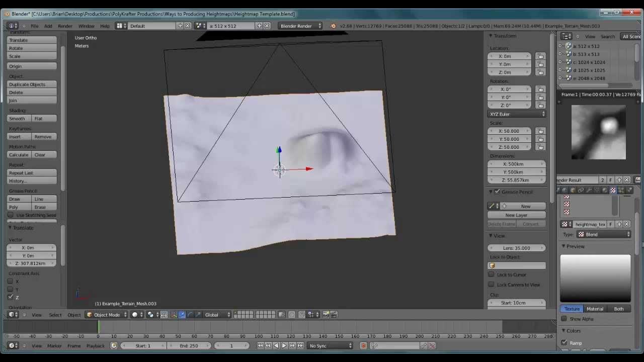 Introduction to the Heightmap Template - YouTube