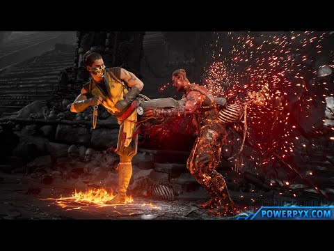 Mortal Kombat 1 - Scorpion All Fatalities (Secret Fatality & Primary Fatality)