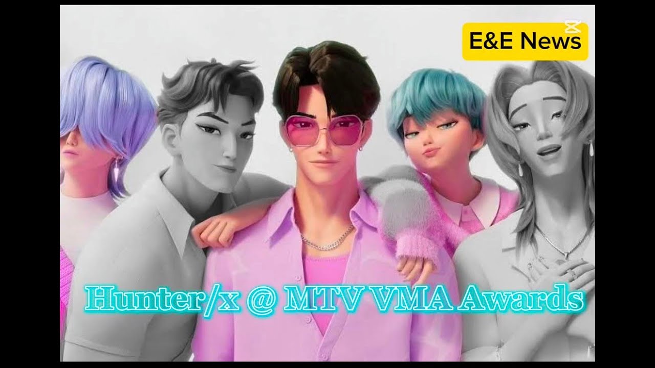 The fictional kpop group huntrx at MTV VMAs 2025 | E&E News - YouTube