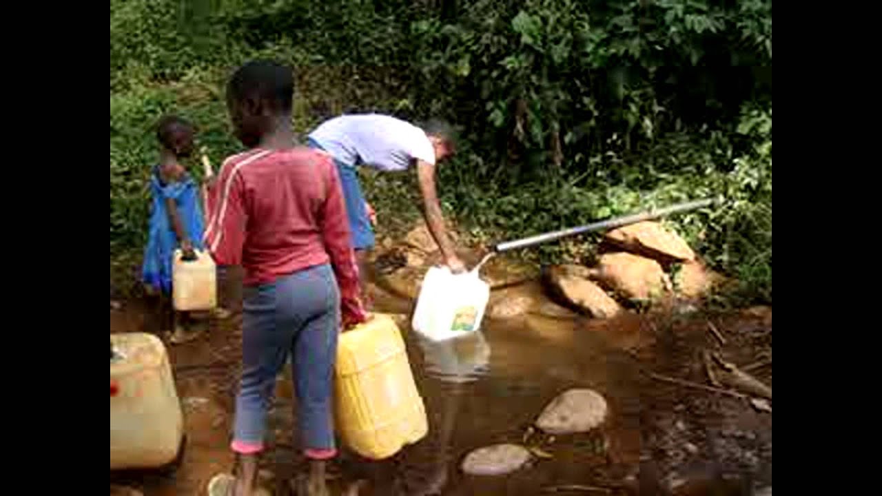 Group of children collecting water in Africa. The ROTB Trust - YouTube