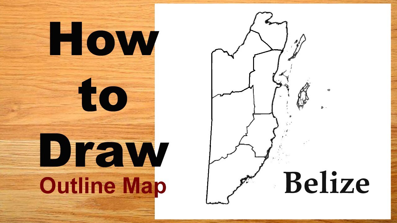 Belize political map drawing || Belize map - YouTube