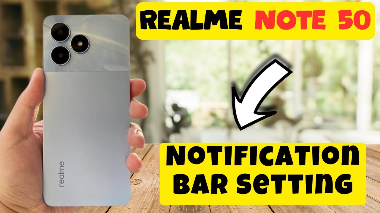 Notification Bar Setting Realme Note 50 || Set notification bar setting ...
