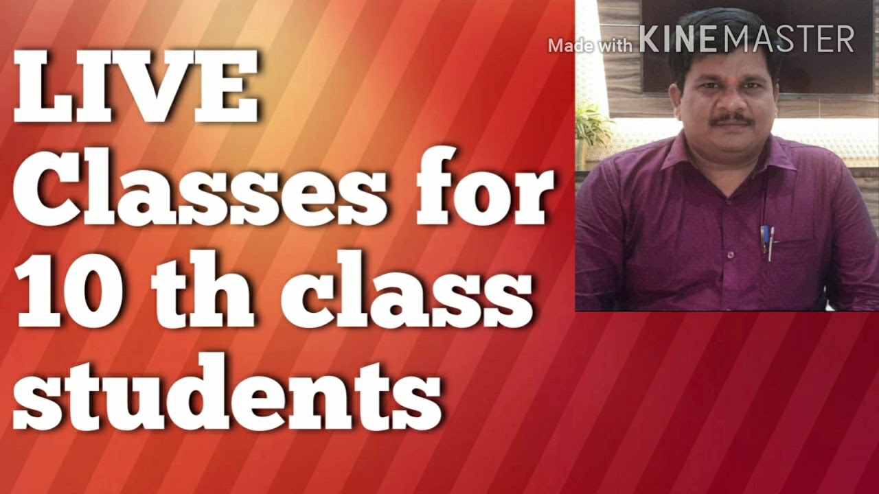 Live classes for 10th class students - YouTube