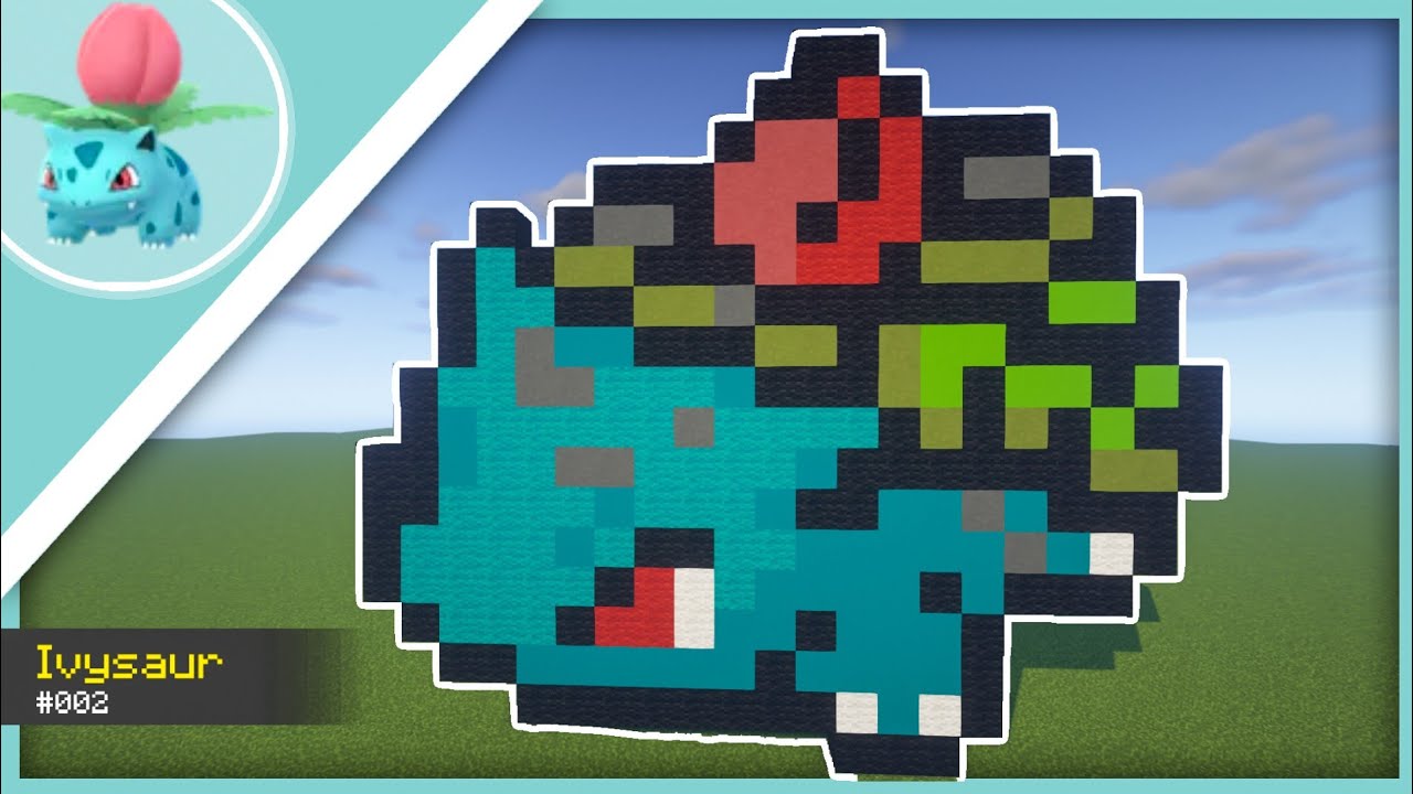 Ivysaur Pixel Art Pokemon Red Blue Green Venusaur Bulbasaur Ivysaur