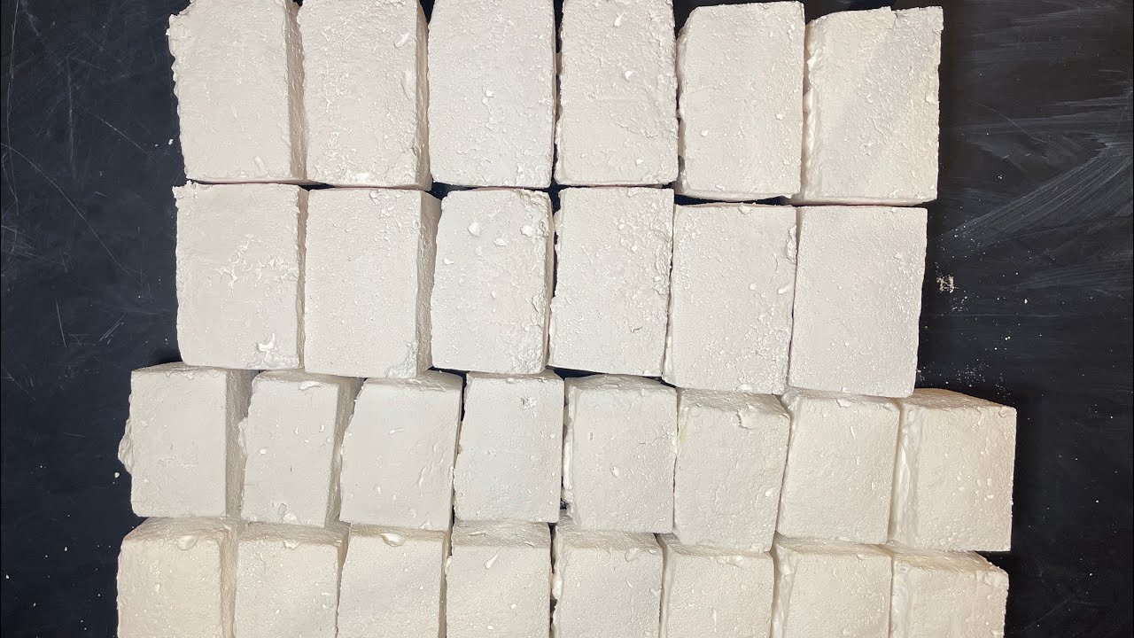 WHITE GYM CHALK BLOCKS | ASMR | ODDLYSATISFYING | REFORMS | FRESH ...